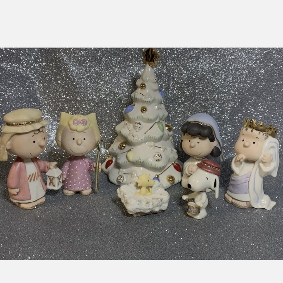 Lenox | Holiday | Lenox Peanuts Nativity Christmas Pageant Set Snoopy ...